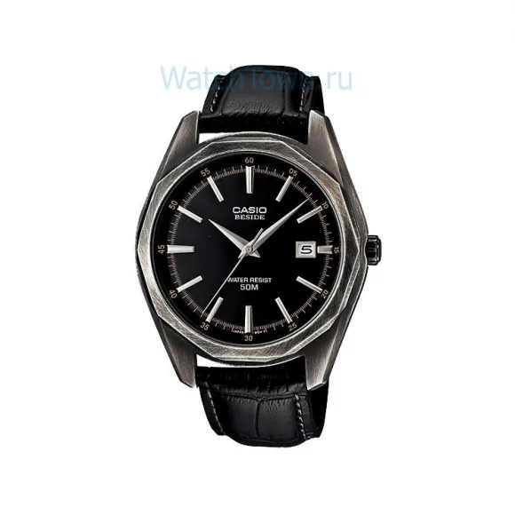 卡西欧/Casio Beside系列 42 MM 石英机芯 不锈钢 男士手表BEM121BL1A-小迈步海淘品牌官网