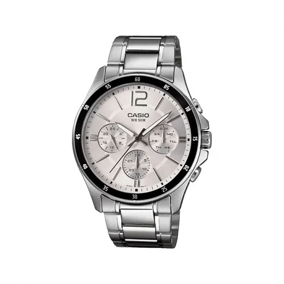 卡西欧/Casio Enticer系列 不锈钢 47X43.5X10.4 MM 男表 MTP-1374HD-7-小迈步海淘品牌官网