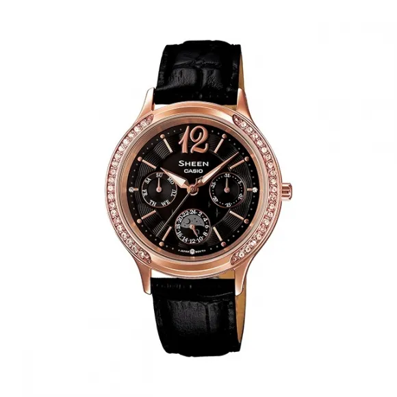 卡西欧/Casio Sheen 系列 石英机芯 女表 SHE-3030GL-5AU-小迈步海淘品牌官网