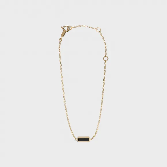 思琳/Celine 女士 黄金及缟玛瑙Celine Sentimental Baguette手镯 - 黄金 46P476GYO.37YB-小 ...