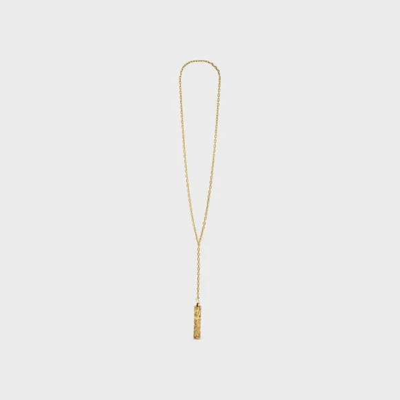 思琳/Celine CELINE César Project Compression镀金项链 46W136VEL.35OR-小迈步海淘品牌官网