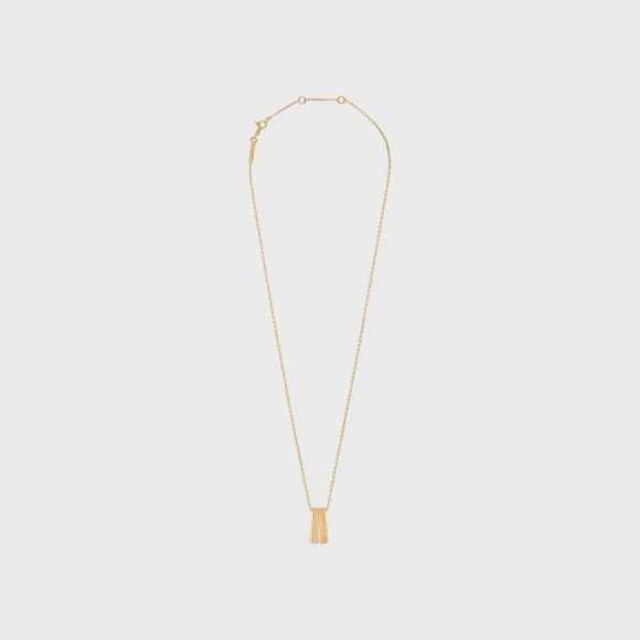 思琳/Celine CELINE Tag金色饰面黄铜项链 46Y706BRA.35OR-小迈步海淘品牌官网