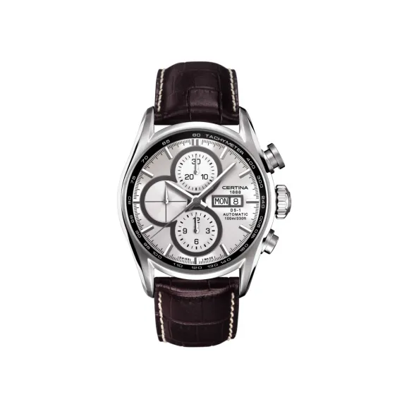 雪铁纳/Certina DS-1 喜马拉雅系列自动计时码表 43.00 MM 316L 精钢 自动机械机芯 男表 C006.414.16 ...