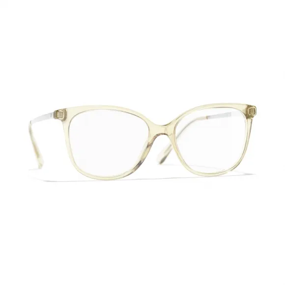 香奈儿/Chanel 蝴蝶形光学眼镜 名贵树脂与金属 透明米色 3383-1657-小迈步海淘品牌官网
