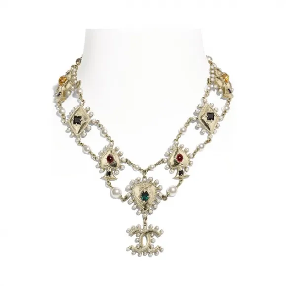 香奈儿/Chanel 金、珍珠白与多色. 项链 AB2031_Y47837_Z9264-小迈步海淘品牌官网