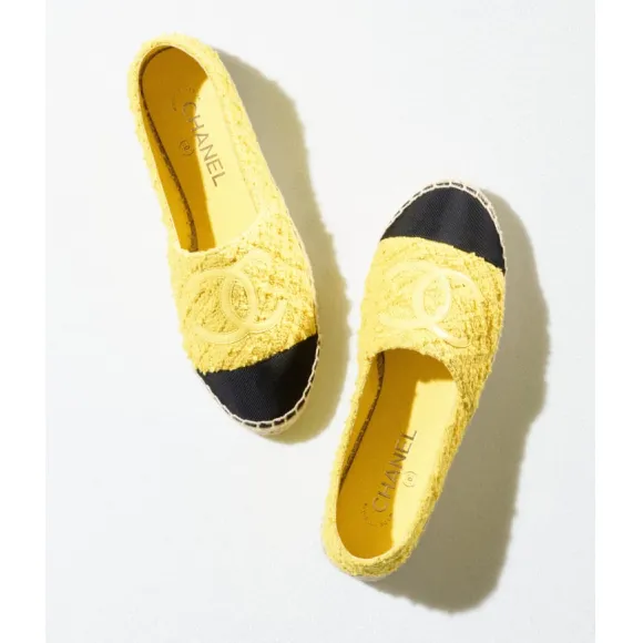 香奈儿/Chanel 草编鞋 - 斜纹软尼棉&罗缎 — 时尚 G39028-Y55821-K4256-小迈步海淘品牌官网