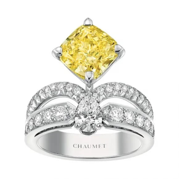 尚美/Chaumet Joséphine 加冕•爱繁花•辉映戒指 铂金 - J3MZYC-小迈步海淘品牌官网