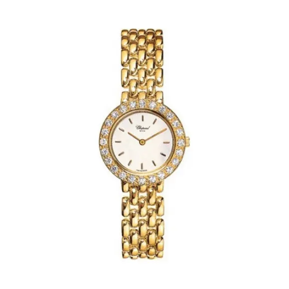 萧邦/Chopard Happy Diamonds系列 石英机芯 18k黄金镶钻 女表 106206-0001-小迈步海淘品牌官网