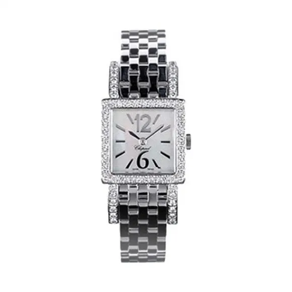 萧邦/Chopard 女士系列 石英机芯 18k白金镶钻 女表 109264-1001-小迈步海淘品牌官网