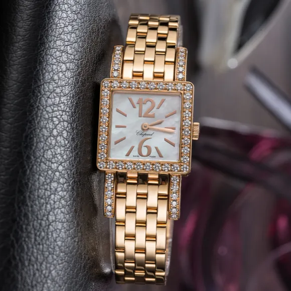 萧邦/Chopard 石英机芯 18k玫瑰金 女表 109264-5001-小迈步海淘品牌官网
