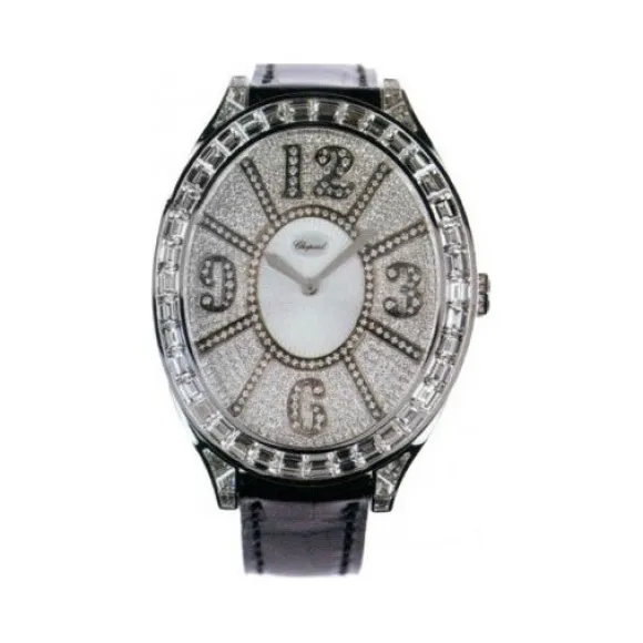 萧邦/Chopard 女士系列 石英机芯 18k白金镶钻 女表 139281-1001-小迈步海淘品牌官网