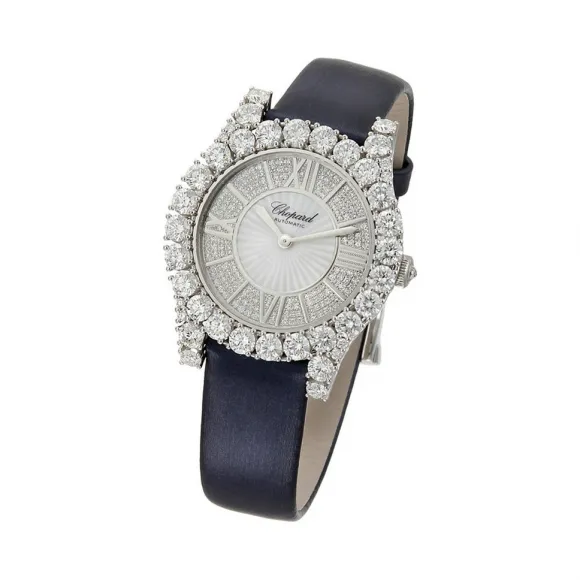 萧邦/Chopard Happy Diamonds系列 自动机械机芯 18k白金镶钻 女表 139419-1001-小迈步海淘品牌官网