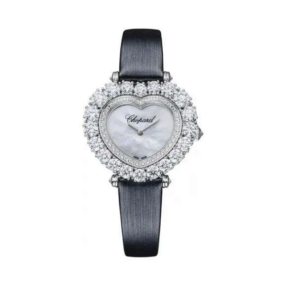 萧邦/Chopard Happy Diamonds系列 石英机芯 18k白金镶钻 女表 139438-1001-小迈步海淘品牌官网