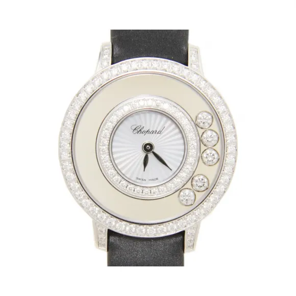 萧邦/Chopard HAPPY DIAMONDS系列 18kt白金/钻 石英机芯 209410-1001-小迈步海淘品牌官网