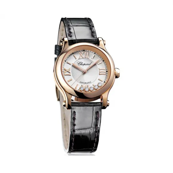 萧邦/Chopard Happy Diamonds系列 自动机械机芯 18k玫瑰金 女表 274893-5001-小迈步海淘品牌官网