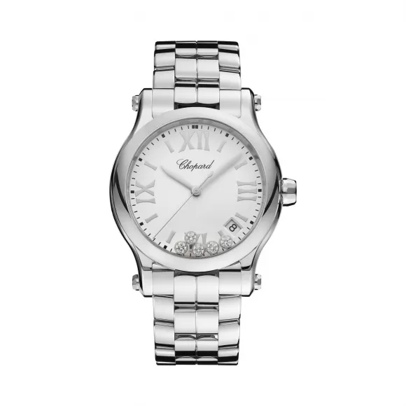 萧邦/Chopard Happy Diamonds系列 石英机芯 精钢 女表 278582-3002-小迈步海淘品牌官网