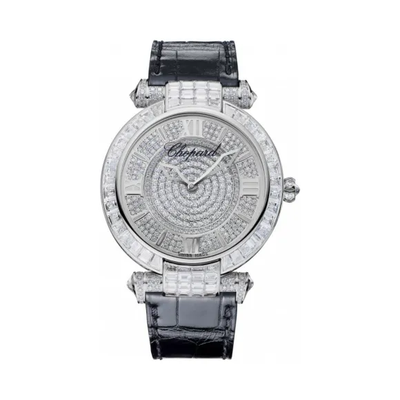 萧邦/Chopard Imperiale系列 自动机械机芯 18k白金镶钻 女表 384239-1003-小迈步海淘品牌官网