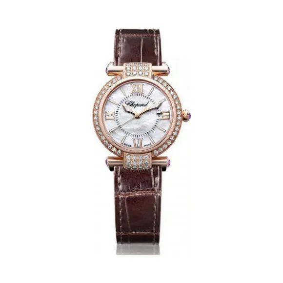 萧邦/Chopard Imperiale系列 自动机械机芯 18K玫瑰镶钻 女表 384239-5003-小迈步海淘品牌官网