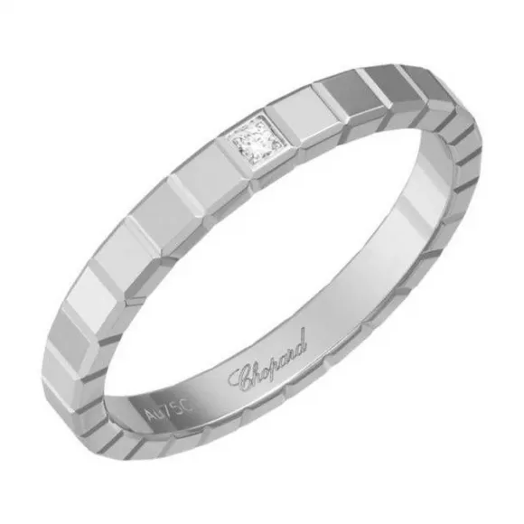 萧邦/Chopard Ice Cube White Gold Diamond Ring Size 52 827702-1228-小迈步海淘品牌官网