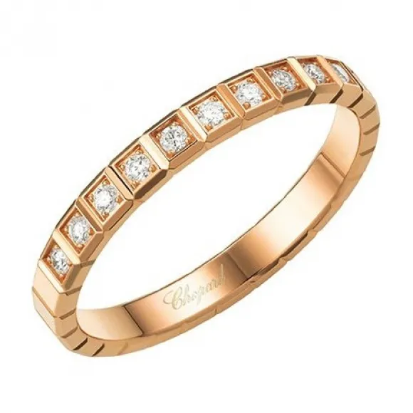 萧邦/Chopard Buy Ice Cube Rose Gold Diamond Ring Size 50 827702-5256-小迈步海淘品牌官网