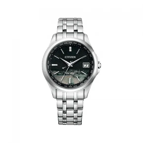 西铁城/Citizen Exceed 系列 钛，硬涂层 38 MM 太阳能石英 男表 CB1080-52F-小迈步海淘品牌官网