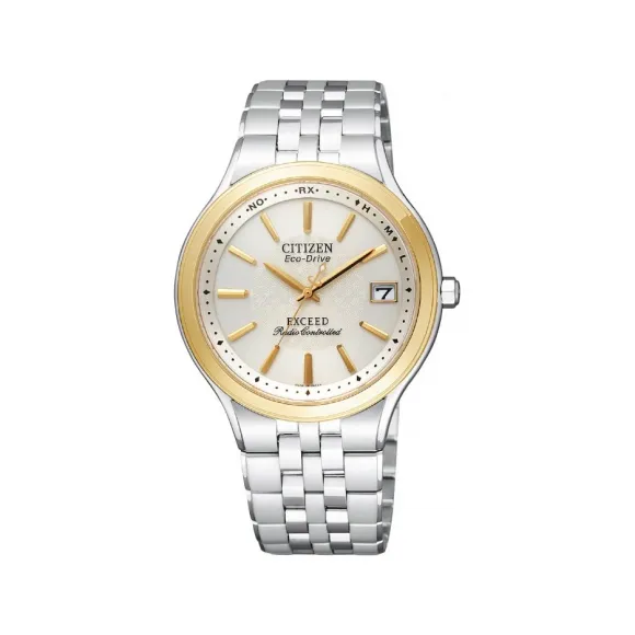 西铁城/Citizen Exceed 系列 钛，硬涂层，镀金 37 MM 太阳能石英 男表 EBG74-2792-小迈步海淘品牌官网