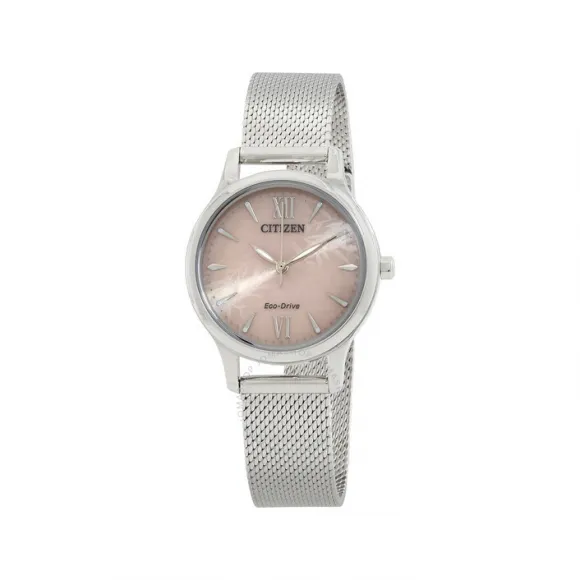 西铁城/Citizen 30.5 MM 不锈钢 Eco-Drive 女表 EM0899-81X-小迈步海淘品牌官网