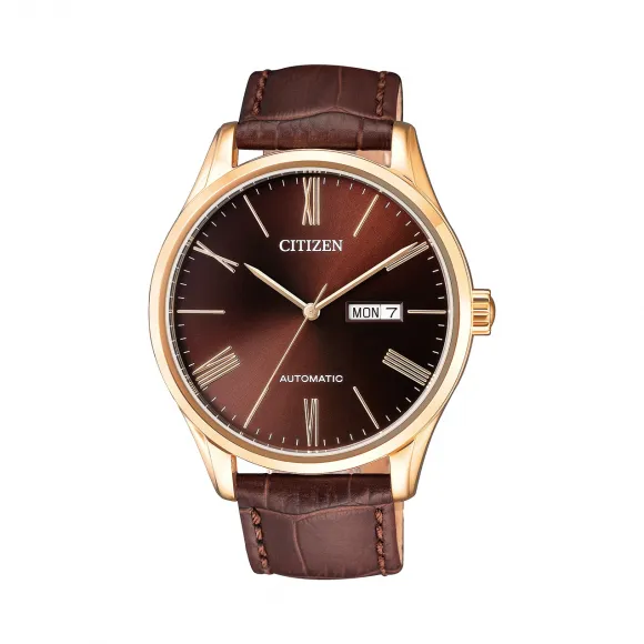 西铁城/Citizen 41MM 不锈钢镀玫瑰金色 机械 男表 NH8363-14XB-小迈步海淘品牌官网