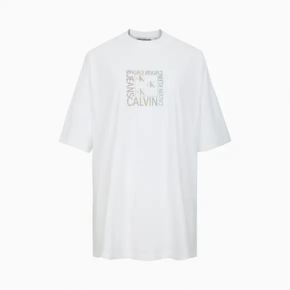 Calvin Klein 女装 纯棉短袖圆领T恤 J213774-牛仔休闲系列-小迈步海淘品牌官网