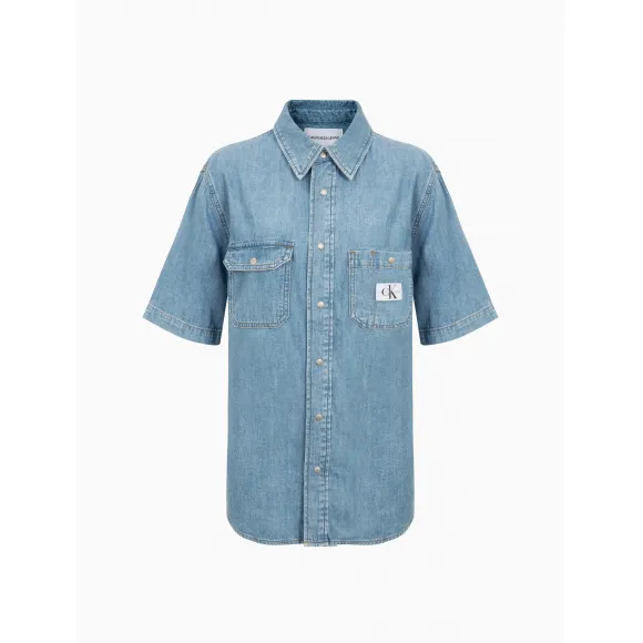 卡尔文·克莱恩/Calvin Klein CALVIN KLEIN男装纯棉牛仔衬衫 J315854-牛仔休闲系列-小迈步海淘品牌官网