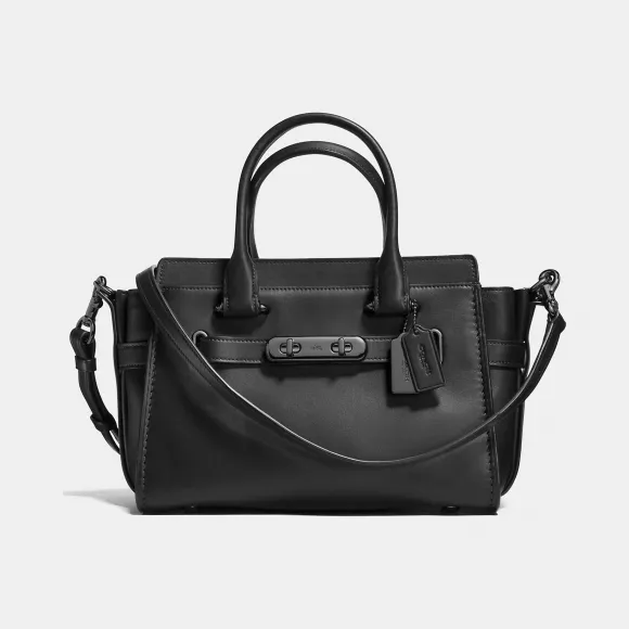 蔻驰/Coach 铬鞣皮革COACH SWAGGER 27手袋 12111 DKC1A-小迈步海淘品牌官网