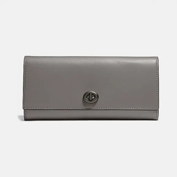 蔻驰/Coach 铬鞣皮革信封钱包 12134 BPHGR-小迈步海淘品牌官网