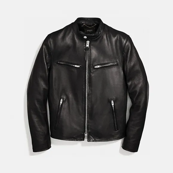 蔻驰/Coach 真皮机车夹克 21840 BLK-小迈步海淘品牌官网