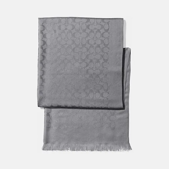 蔻驰/Coach 经典标志金属光泽披肩 27560_HGR-小迈步海淘品牌官网