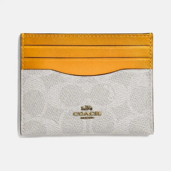 蔻驰/Coach 经典标志帆布拼色卡袋 31541_B4R7E-小迈步海淘品牌官网