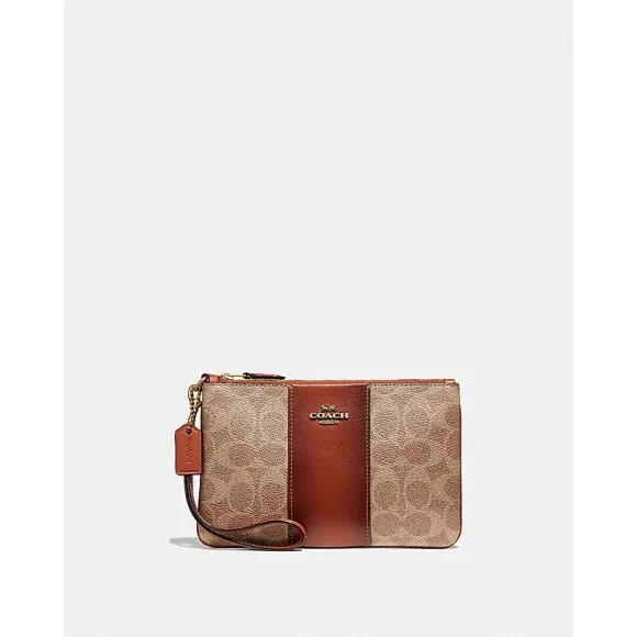 蔻驰/Coach 小拼色经典标志帆布号腕包 32445 B4NQ4-小迈步海淘品牌官网