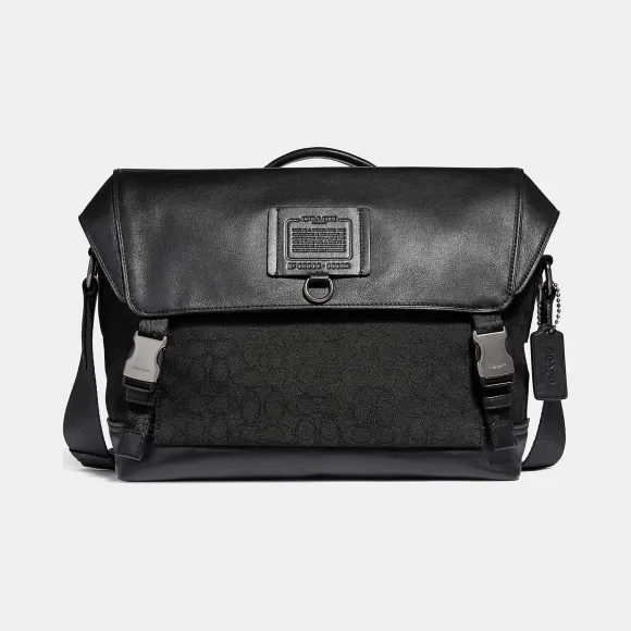 蔻驰/Coach 经典标志提花RIVINGTON骑行手袋 38605 JIBLK-小迈步海淘品牌官网