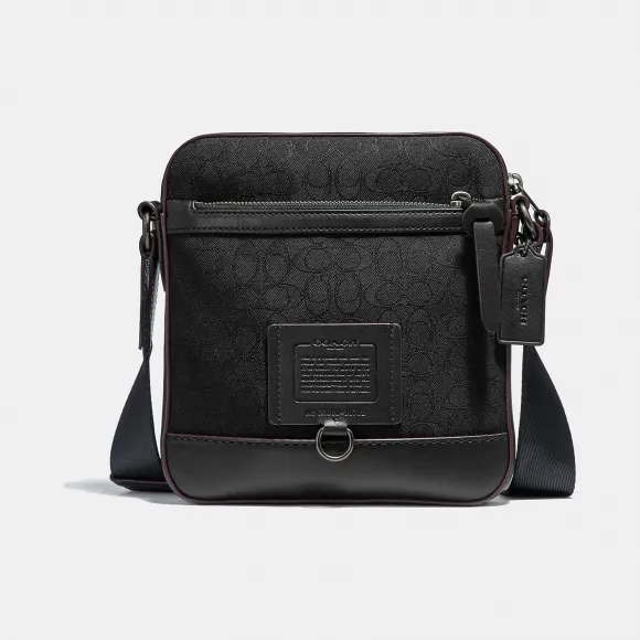 蔻驰/Coach 经典标志提花RIVINGTON斜挎包 38702 JIBLK-小迈步海淘品牌官网