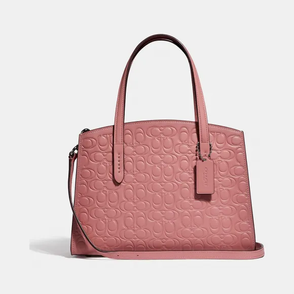 蔻驰/Coach 经典标志皮革CHARLIE 28号手提包 51665 SVOBD-小迈步海淘品牌官网