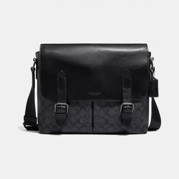 蔻驰/Coach 经典标志帆布METROPOLITAN柔软信使包 55554 QBCHR-小迈步海淘品牌官网