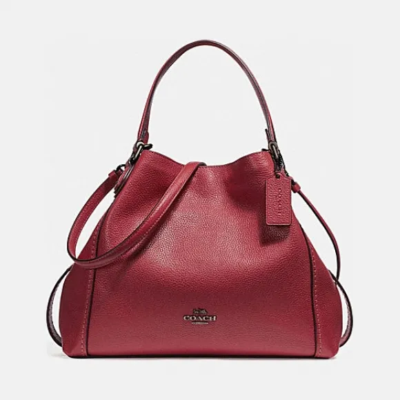 蔻驰/Coach 抛光粒面皮革EDIE 28单肩包 57124_DKN4N-小迈步海淘品牌官网