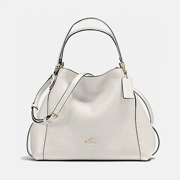 蔻驰/Coach 抛光粒面皮革EDIE 28单肩包 57124_LICHK-小迈步海淘品牌官网