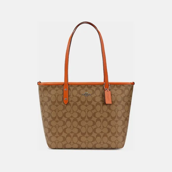 蔻驰/Coach 经典标志CITY拉链托特包 58292-SVP61-小迈步海淘品牌官网