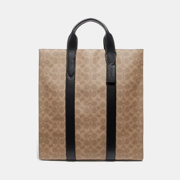 蔻驰/Coach 经典标志帆布METROPOLITAN柔软长款托特包 69358 JIKHA-小迈步海淘品牌官网