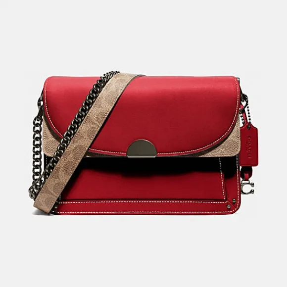 蔻驰/Coach 经典标志帆布色块DREAMER单肩包 76046_V5P22-小迈步海淘品牌官网