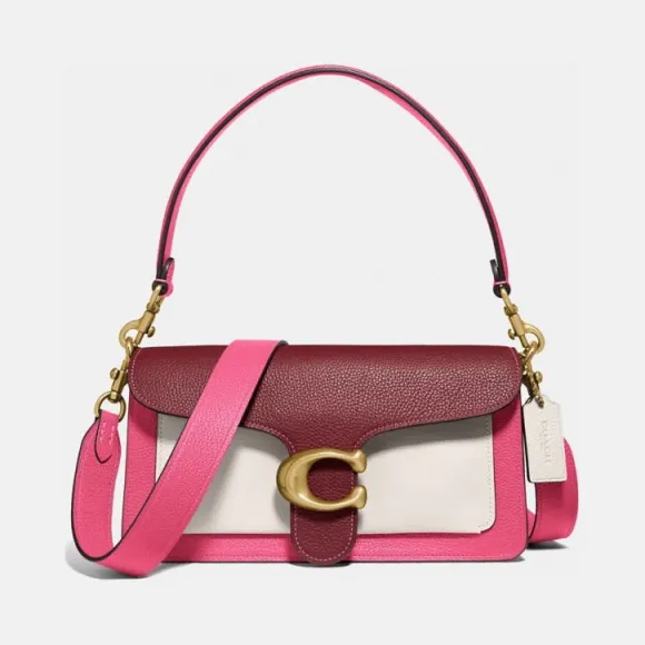 蔻驰/Coach Tabby系列 女士 拼色TABBY 26号单肩包 76105-B4QUJ-小迈步海淘品牌官网