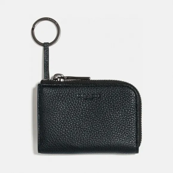 蔻驰/Coach 男士 经典标志帆布色块L型拉链车钥匙包 76314-CHR-小迈步海淘品牌官网