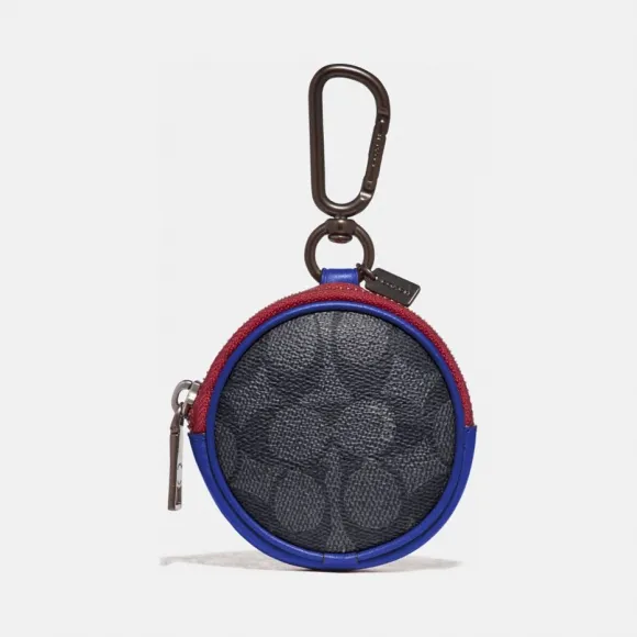 蔻驰/Coach 经典帆布圆形拉链包 79806_PEM-小迈步海淘品牌官网