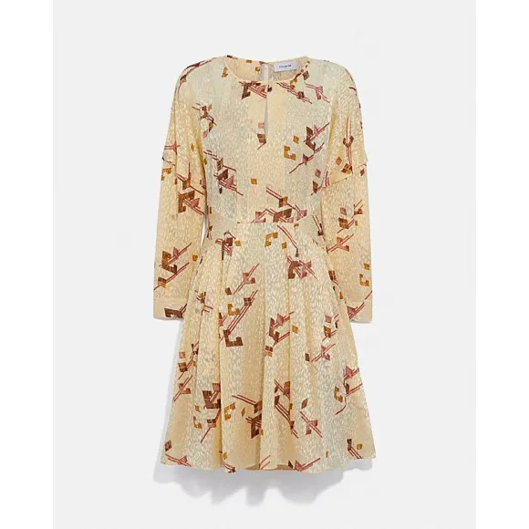 蔻驰/Coach 印花DEVORE迷你连衣裙 C2219-S76-14-小迈步海淘品牌官网