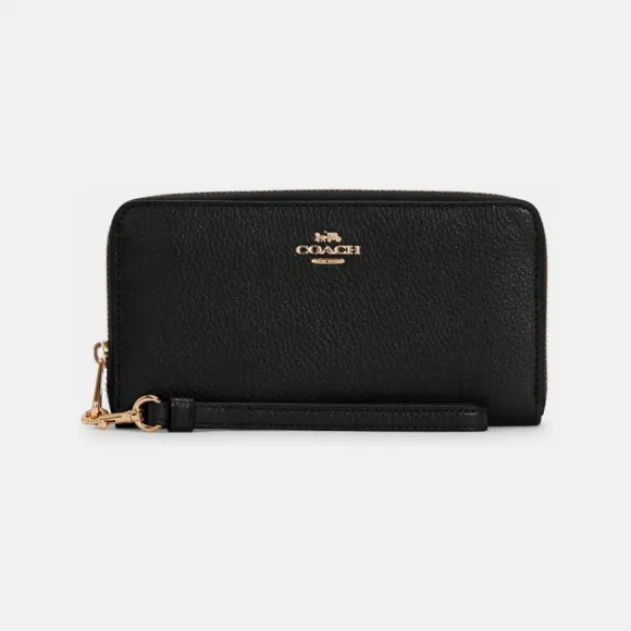 蔻驰/Coach 长款拉链钱包 C4451-IMBLK-小迈步海淘品牌官网